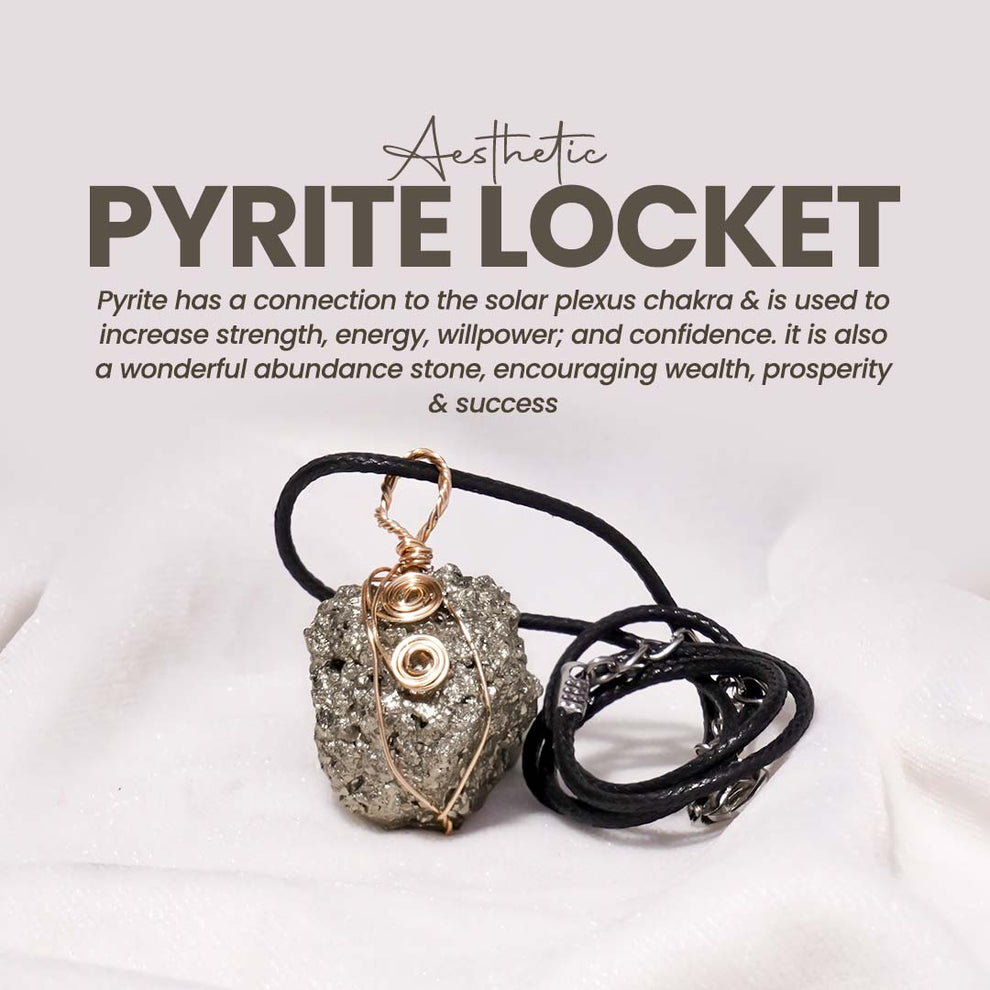 Aesthetic Pyrite Locket – studdmuffynlife
