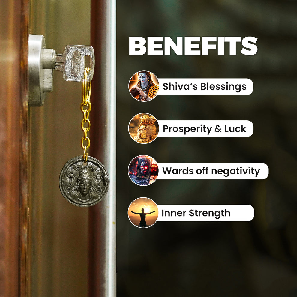 Bholenath Pyrite Keychain – studdmuffynlife