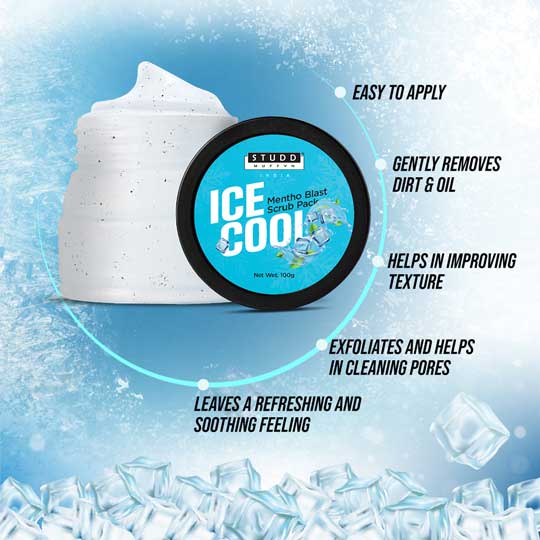 Ice Cool Mentho Blast Scrub | Face Pack – studdmuffynlife