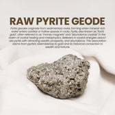 The weight of the Geode may vary from 50g-100g